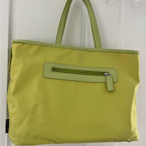 Ocaba | Bags | Ocaba Paris Lime Green Orange Floral Reversible Shoulder ...